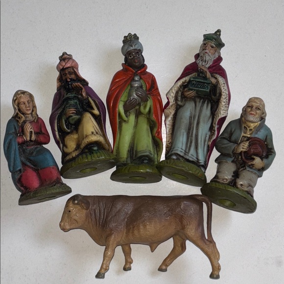 Holiday | Made In Germany Nativity Set Mary Wise Men Shepard Cow Only ...